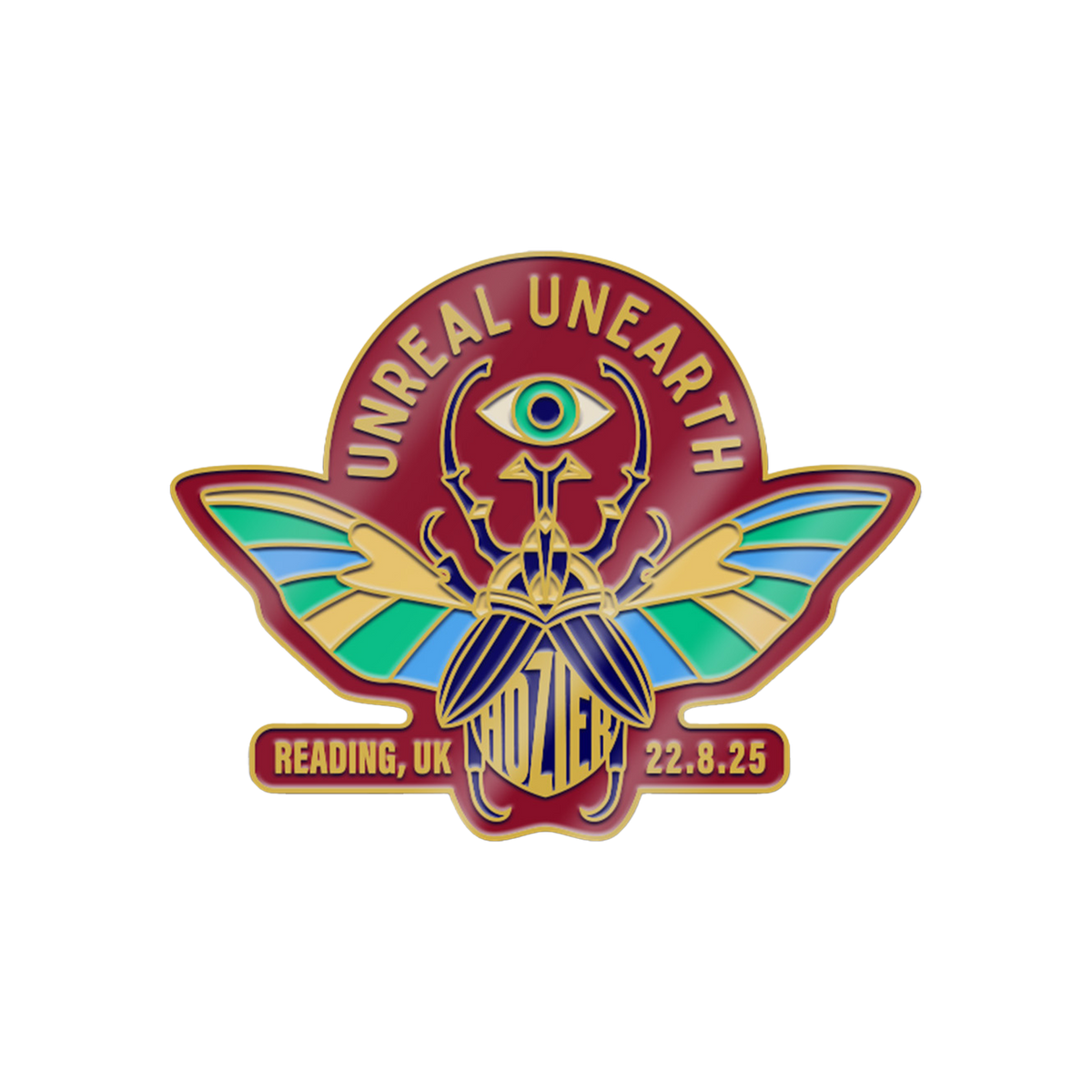 Hozier - Unreal Unearth Tour 2025 Reading Pin - Island Records